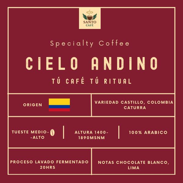 Café Colombia CIELO ANDINO - Lavado Tueste Medio-Alto | Specialty ...